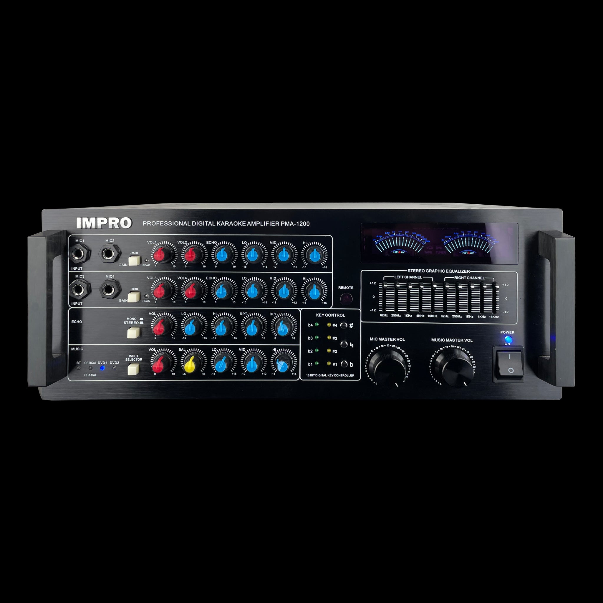 ImPro PMA-1200 1200Watt Karaoke Mixing Amplifier | Impro USA